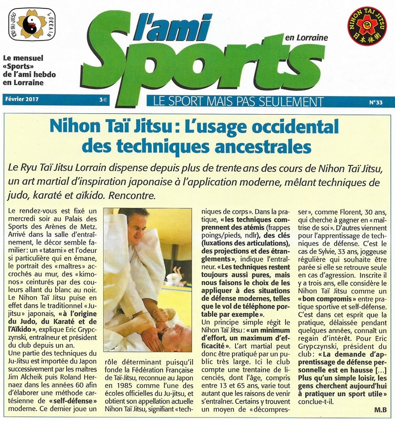 Ryu Tai-Jitsu Lorrain - Nihon Taï Jitsu