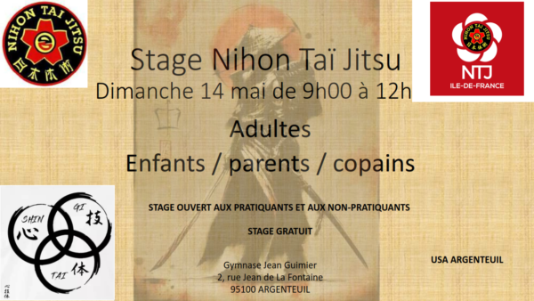 Stage Régional – Ile de France - Nihon Taï Jitsu